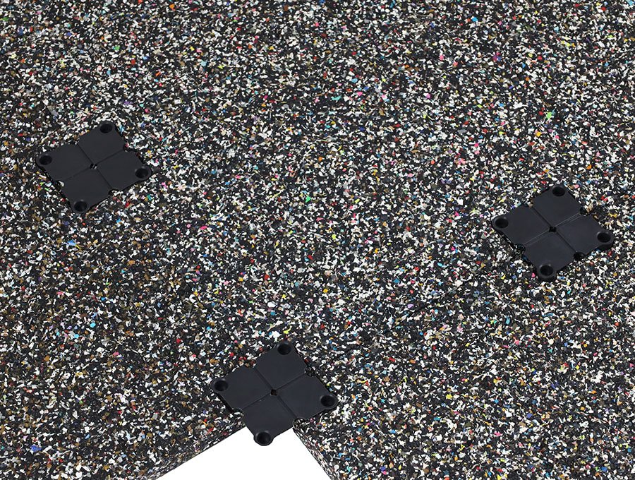 50MM Interlocking lamination with fleck gym rubber floor mat_rubber gym ...