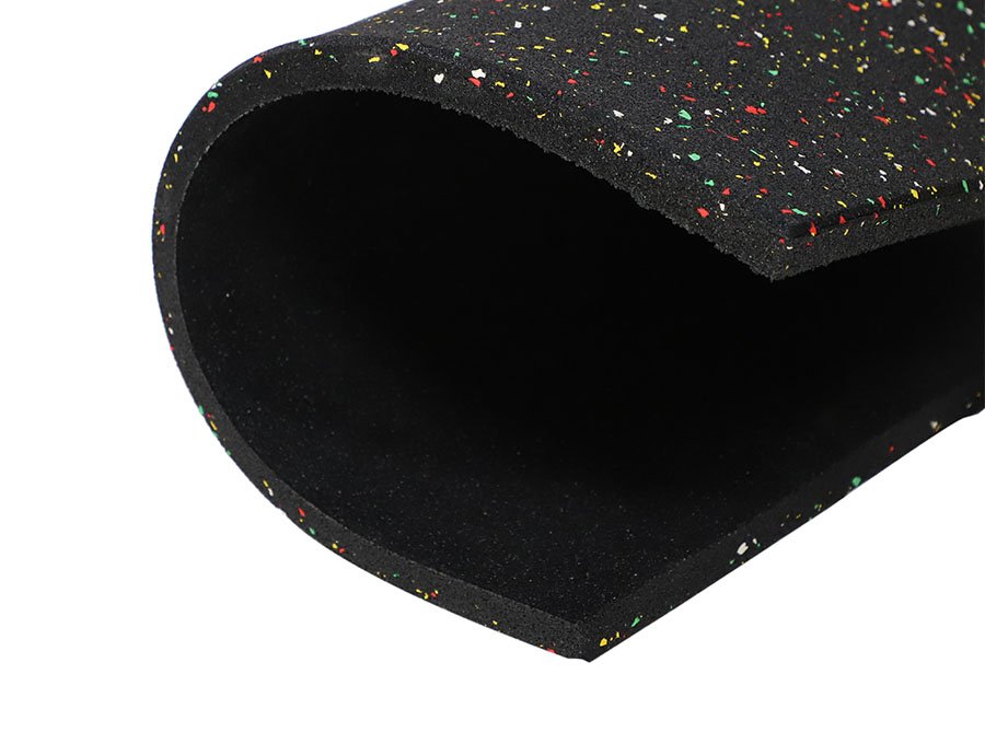 30MM 100% Small black granules with EPDM fleck gym rubber floor mat_gym ...