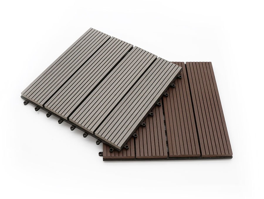 Interlocking WPC floor tile